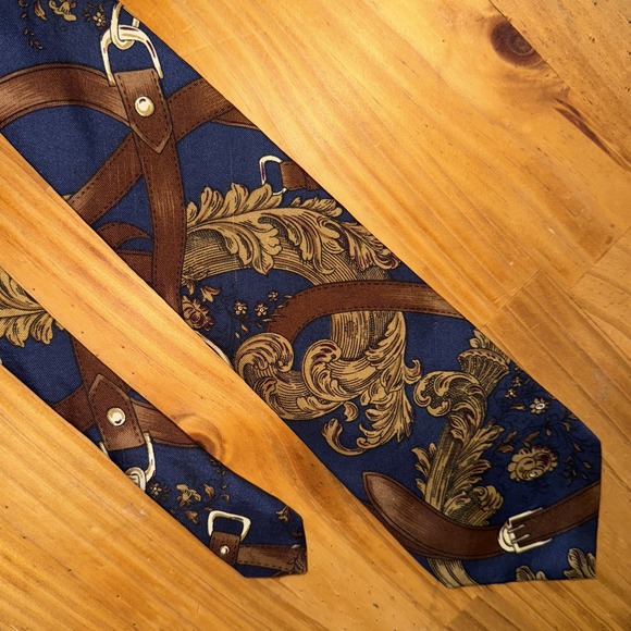 Accessories | Carriage Cravats Necktie Men Blue Baroque Horse Bit Belt ...